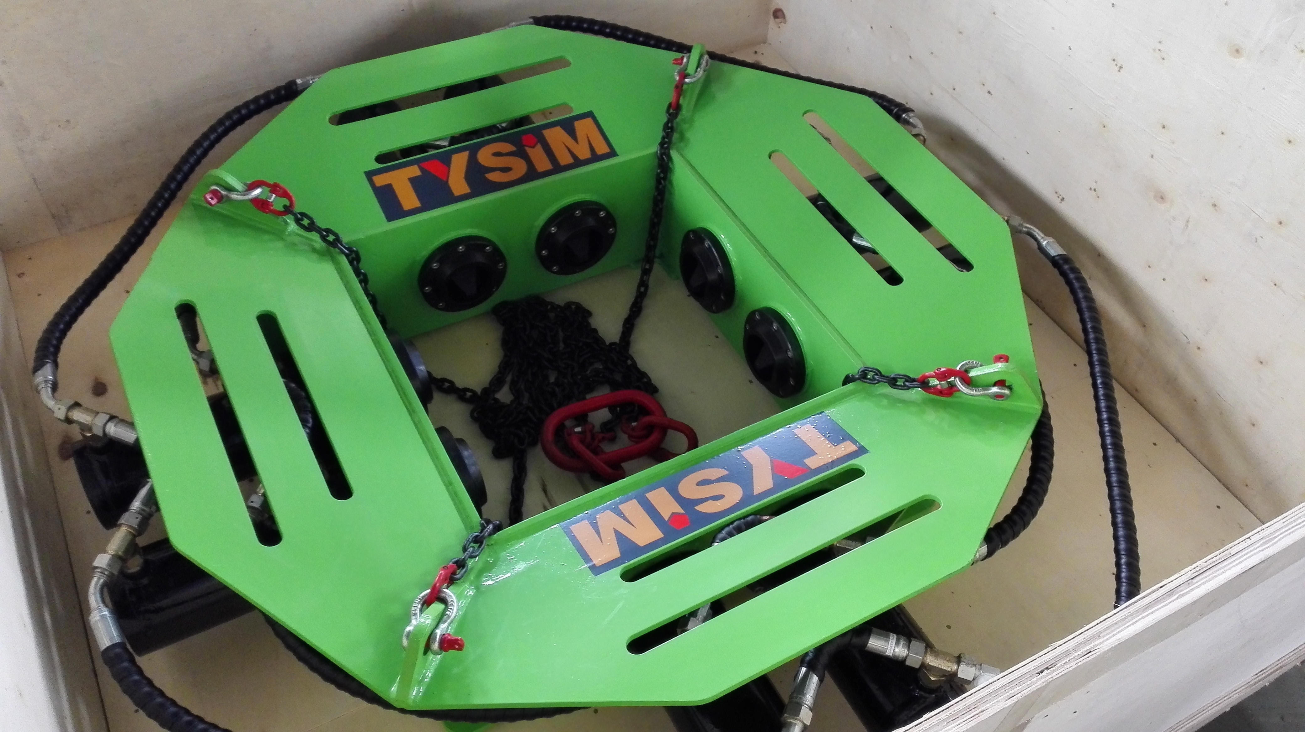 TYSIM KP400S concrete pile cropper , high speed square pile cutter machine